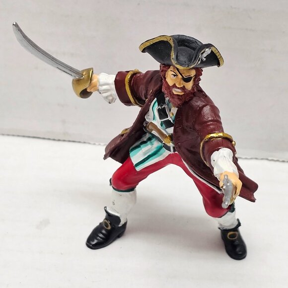 Papo | Toys | Papo Black Red Captain Barbarossa Blackbird Ship Sail The ...